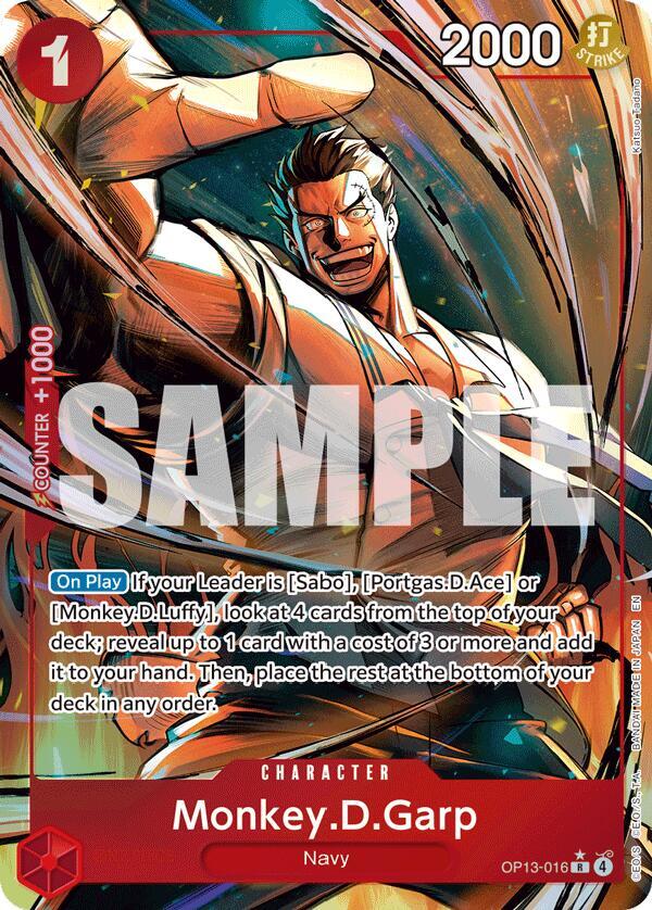 Monkey.D.Garp (Parallel) - Carrying On His Will (OP13) – TCG KENJI