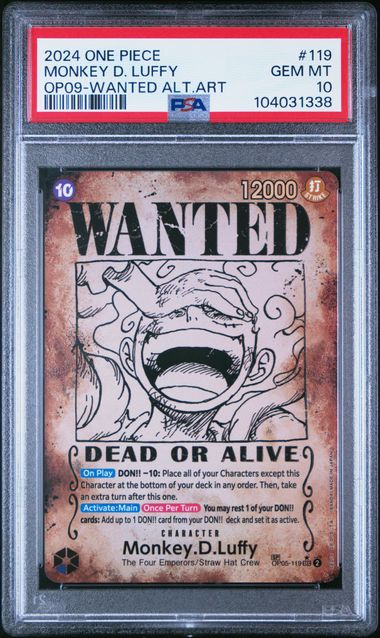 2024 ONE PIECE OP09-EMPERORS IN THE NEW WORLD #119 MONKEY D. LUFFY WAN – TCG KENJI